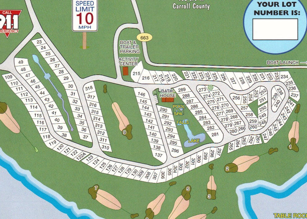 Ozarks Luxury RV Resort on Table Rock Lake near Branson MO